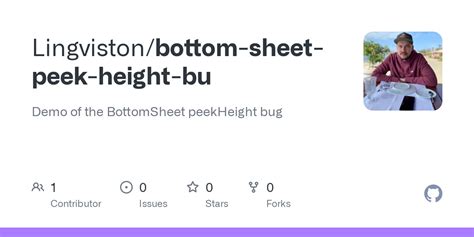 Github Lingvistonbottom Sheet Peek Height Bu Demo Of The