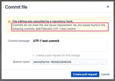 Jira Commit Checker In Bitbucket Serverdata Center Is Unable To Recognise Valid Keys From