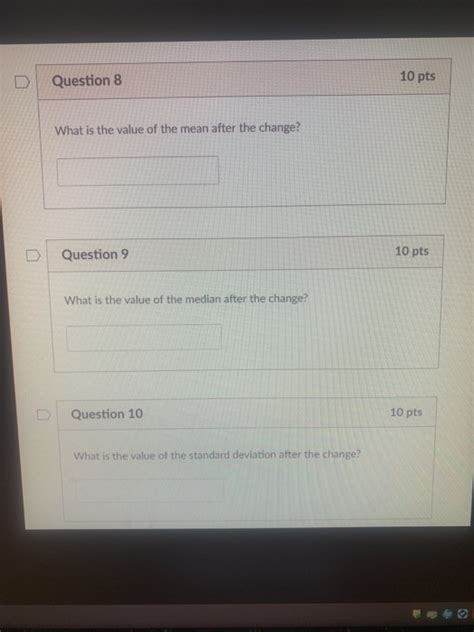 Solved If Given The Following Mean Median And Standard Chegg