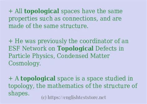 Example Sentences Of Topological EnglishTestStore Blog
