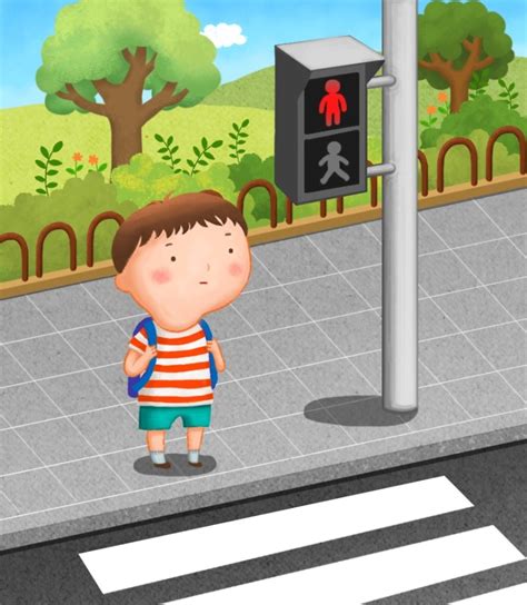 누리아이 교재 일러스트 횡단보도 건너기 네이버 블로그