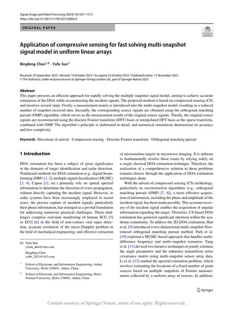Application Of Compressive Sensing For Fast Solving Multi Snapshot Signal Model In Uniform