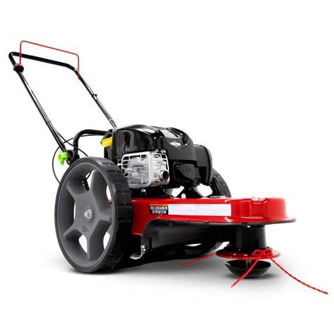 toro 22 163cc walk behind string mower cutting swath with 4 cycle