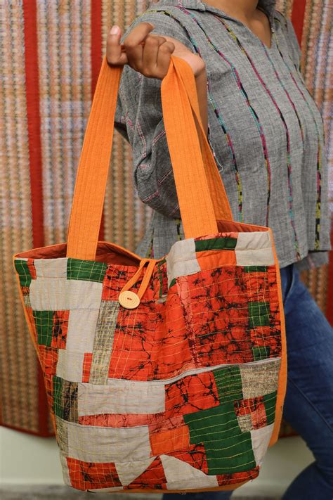 Batik Patchwork Bag Greenparrot