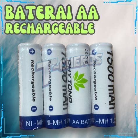Jual Baterai Cas Isi Ulang Rechargeable Aa V Mah Isi Pcs Shopee Indonesia