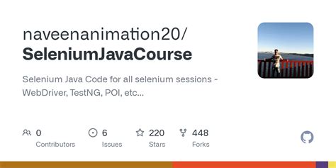 GitHub Naveenanimation SeleniumJavaCourse Selenium Java Code For All Selenium Sessions