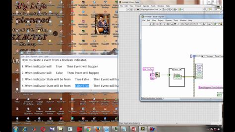 How To Create A Event From A Boolean Indicator In Labview Youtube