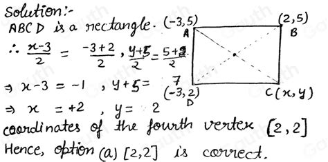 solved 13 15 a rectangle with sides parallel to the axes has vertices
