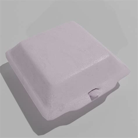 Styrofoam Containers Pack 3d Model Cgtrader