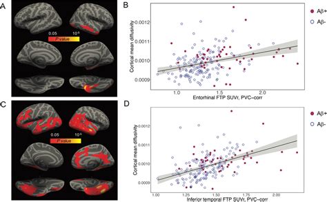 Cross Sectional Associations Of Entorhinal And Inferior Temporal Tau
