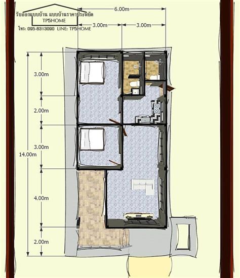 แบบบ้านชั้นเดียว สไตล์โมเดิร์น ยกพื้นสูง พื้นที่ 64 ตร ม งบก่อสร้าง 6 6 แสนบาท แบบบ้าน แบบ
