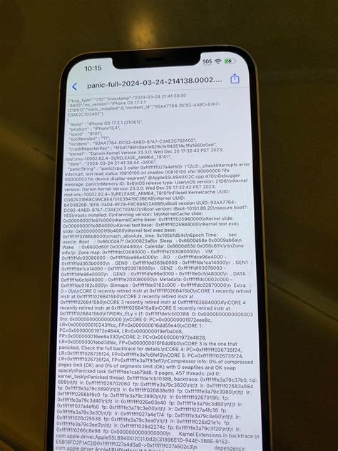 Panic Log Decipher R Mobilerepair