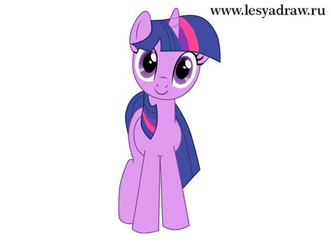 Как нарисовать пони Твайлайт Спаркл
