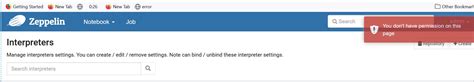 solved zeppelin interpreter not able to add new interpre