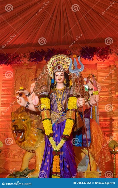 A Beautiful Idol Of Maa Durga Stock Photo Image Of Devotion Divine