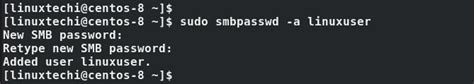 how to install and configure samba on rhel 8 centos 8