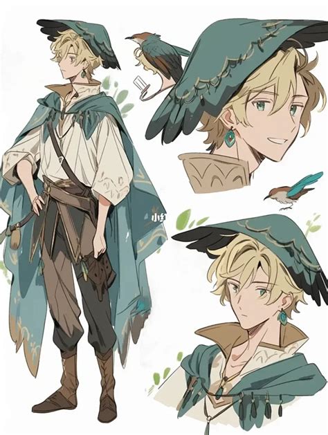 角色｜吟游诗人｜西幻服饰 花瓣网