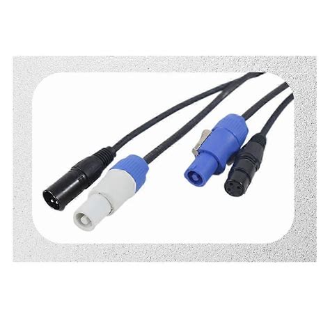 Dmx Powercon Cable Combination Of Powercon Plug And Dmx Xlr Signal Line For Light Power