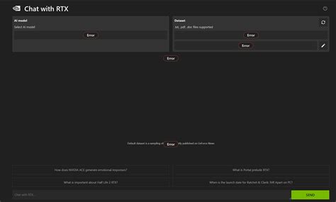 Connection Errored Out Issue When Launch Chat With Rtx Nvidia