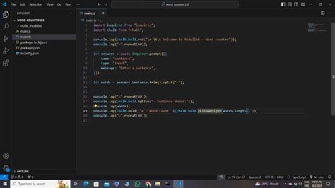 abdullah ali on linkedin typescript nodejs inquirer chalk