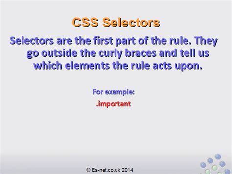 Understanding Css Selectors