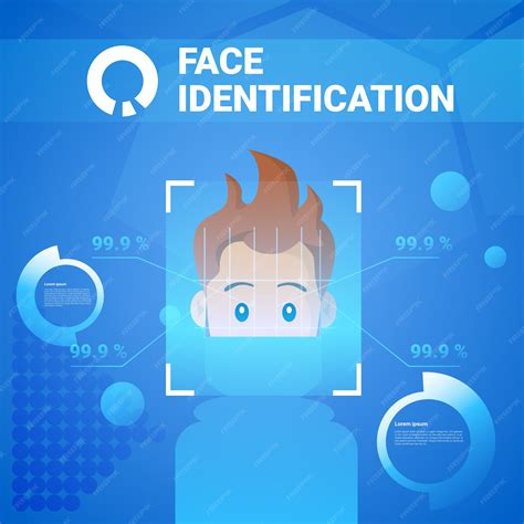 Premium Vector Face Identification Technology Scannig Man Access Control System Biometrical