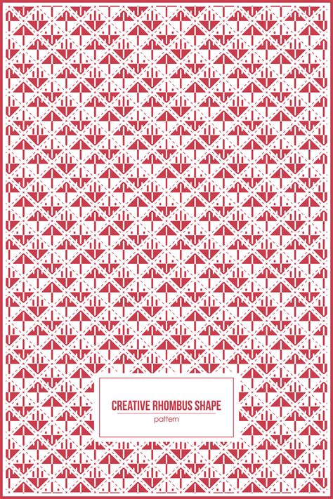 Simple And Creative Rhombus Shape Pattern 28593644 Vector Art At Vecteezy