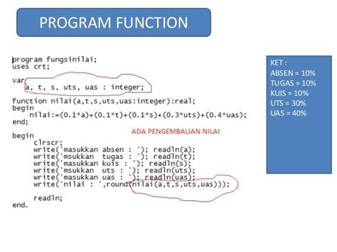 Procedure Dan Function Di Pascal