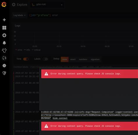 Loki Show Context In Explore Doesnt Work · Issue 17862 · Grafanagrafana · Github