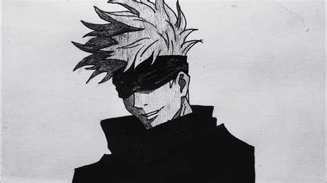 How To Draw GOJO SATORU Anime Drawing Tutorial Easy Step By Step YouTube