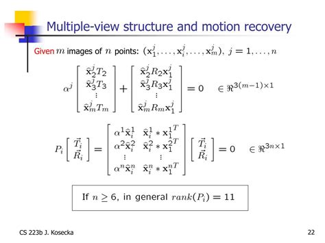 ppt multiple view reconstruction from points and lines powerpoint