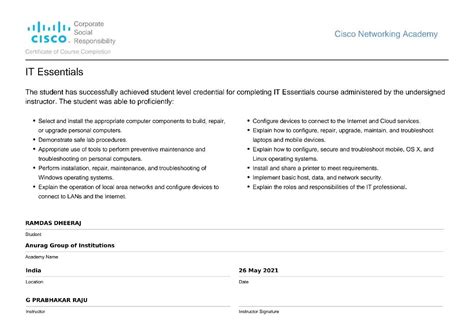 Dheeraj Ramdas On Linkedin Cisconetworkingacademy