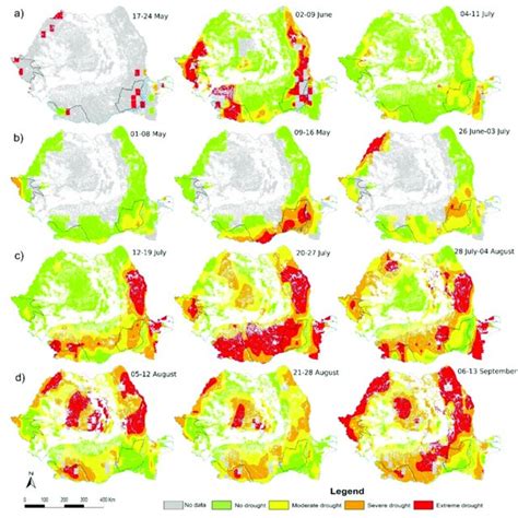 Drought Severity Index In The Agricultural Areas Of Romania In A Download Scientific Diagram
