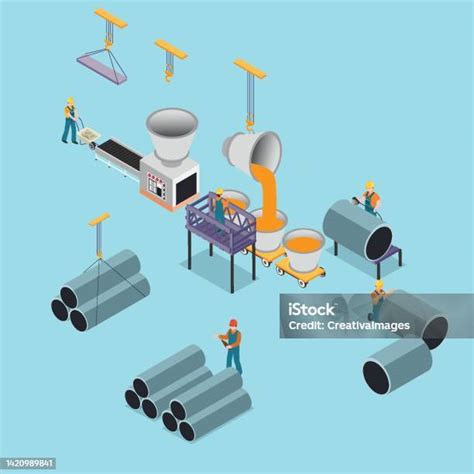 야금술 과정에 있는 강철 노동자 아이소메트릭 3d 등측투영법에 대한 스톡 벡터 아트 및 기타 이미지 등측투영법 제강 공장