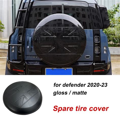 Body Kits Matte Black Spare Tire Cover For Land Rover Defender 90 110