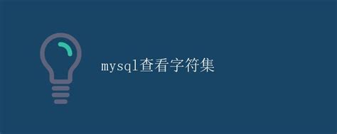 mysql查看字符集 极客教程