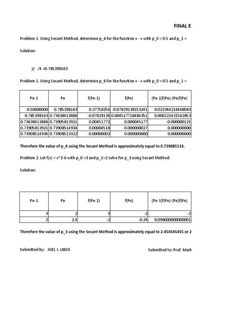 final exam in numerical analysis pdf numerical analysis