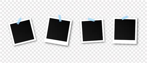 폴라로이드 포토 프레임 벡터 컬렉션 사실적인 드롭 섀도우 벡터 효과 격리 된 디자인사진 프레임 0명에 대한 스톡 벡터 아트 및 기타 이미지 Istock