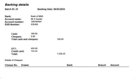 Create A Banking Batch