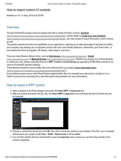 proviewds how to import custom ui controls pdf windows
