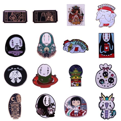 Excellent Quality Anime Figure Spirited Away Collection Hard Enamel Pin