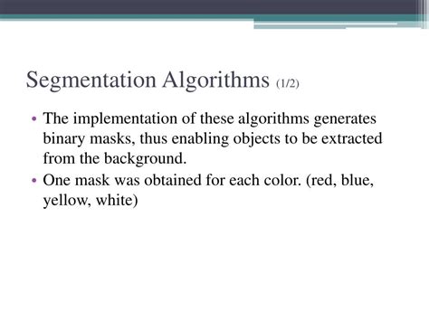 Ppt Goal Evaluation Of Segmentation Algorithms For Traffic Sign Recognition Powerpoint