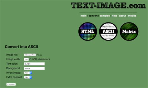 How To Convert Image Into ASCII Art Desktop Online Tool