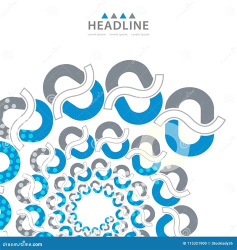 brochure header layout colorful template stock vector illustration of