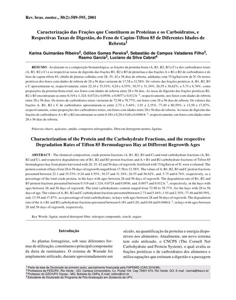 (PDF) Characterization of the protein and the carbohydrate fractions ...
