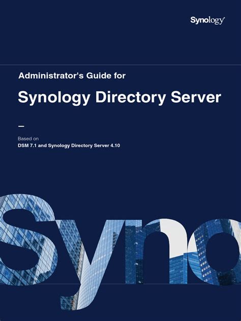 Synology Directory Server Enu Pdf