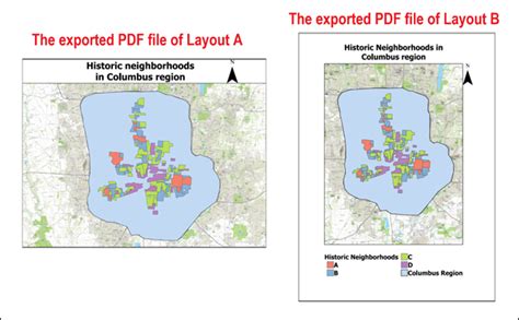 problem exported layout files do not match layouts in arcgis pro