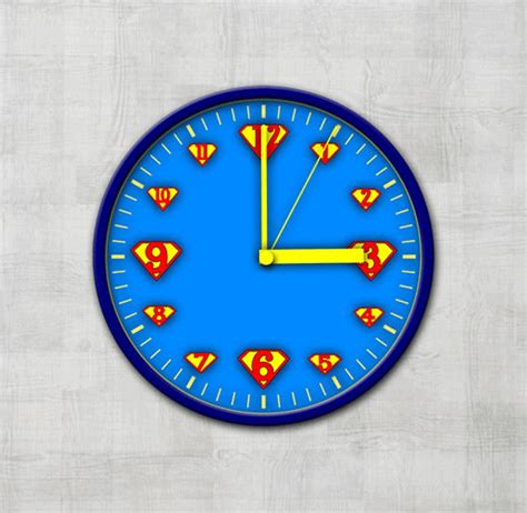 8 Superman Clock Superhero Clock Superman Clock Etsy