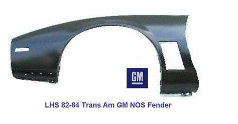 Fender 82 84 Trans Am Lh Gm Nos Sold No More Pontiworld