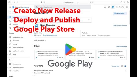 How to create new release on Google Play Store | Deploy and Publish Android App 2023 - YouTube